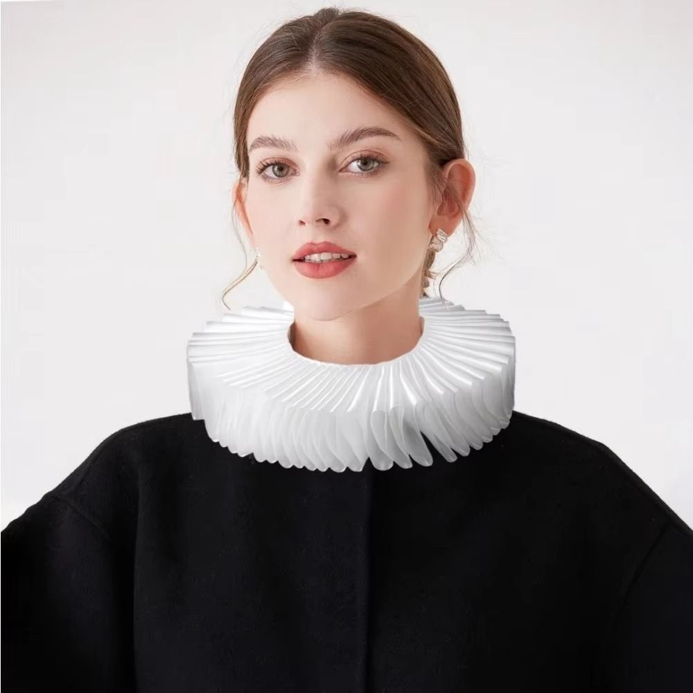 Aristocratic Detachable Shakespeare Neck Ruffled Collar Vintage Opera ...