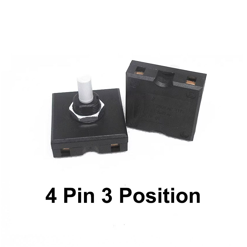 Cltgxdd 1pcs 10 3a Square 32mm Rotary Switch 4 Plug Electric Cooker ...