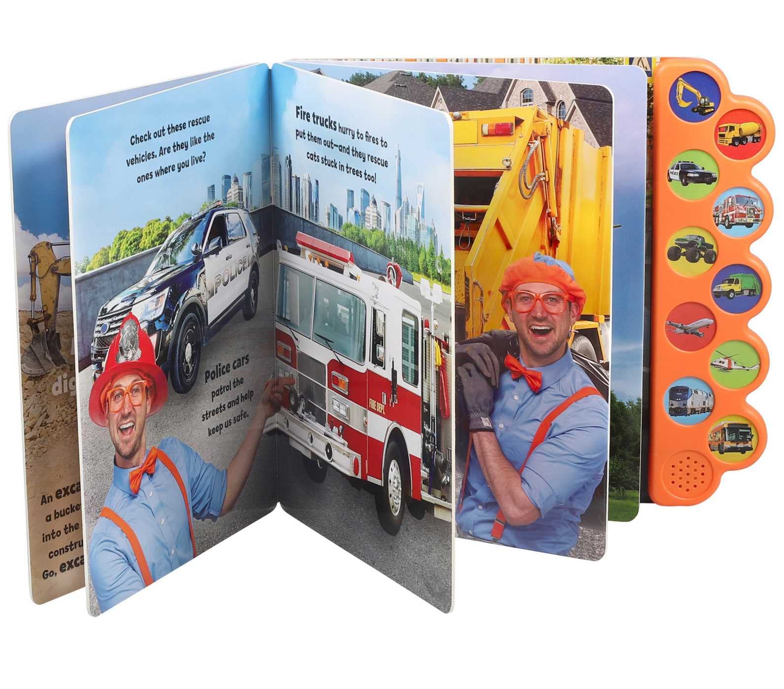 หนังสืออังกฤษใหม่ Blippi Vehicles Are Awesome (10-button Sound Books ...