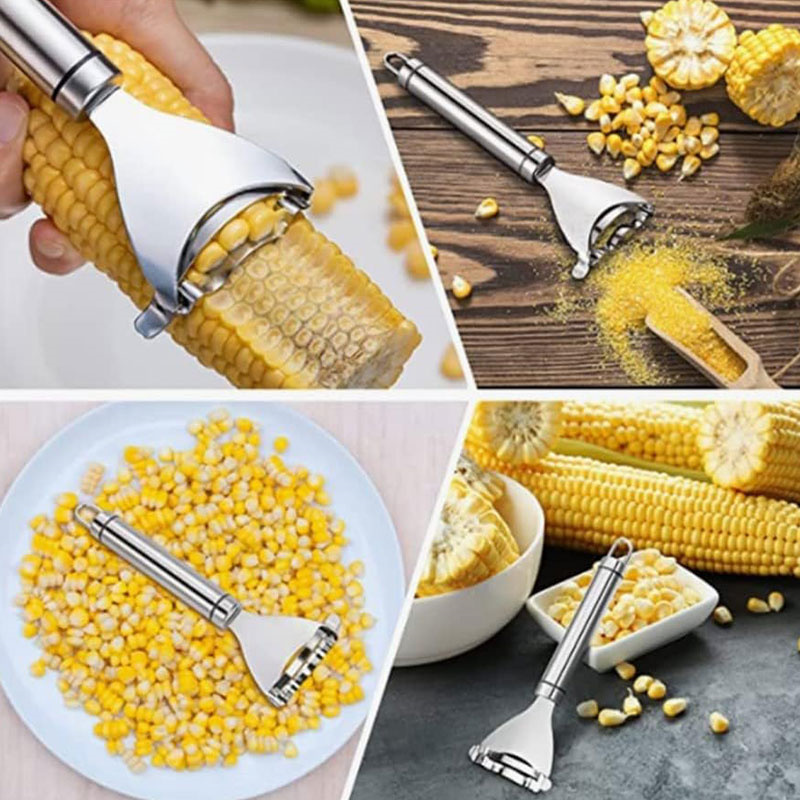 Corn Cob Stripper Peeler Remover Salad Making Cutter Easy Clean Corn ...