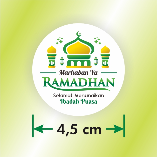 Sticker Label Marhaban ya Ramadhan Stiker Selamat Menunaikan ...