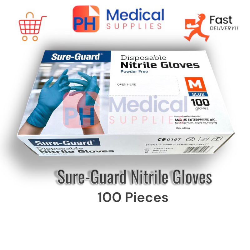 Sure-Guard Vinyl Nitrile and Latex Examination Gloves 100 pieces per ...