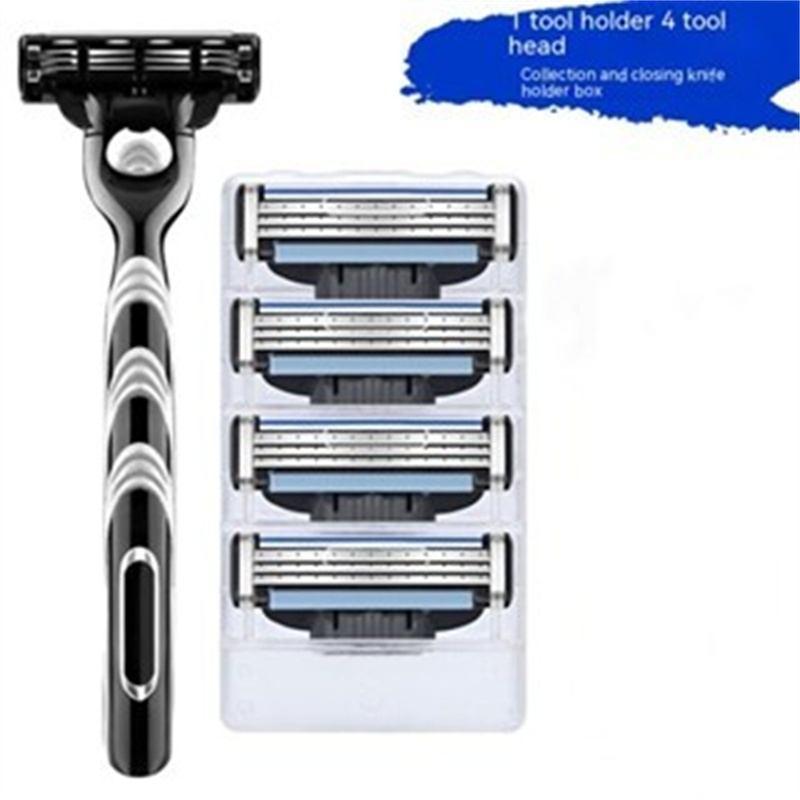 Triple manual razor shaver razor men's face shaver old-fashioned knife ...