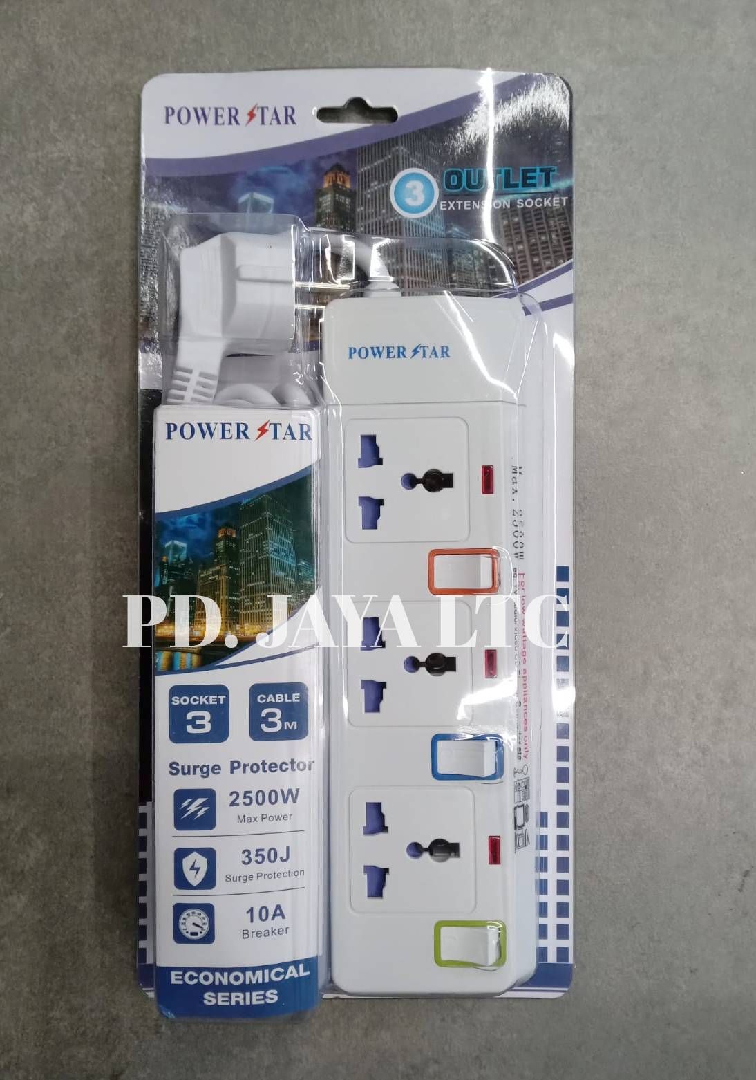 Power Star Stop Kontak 3 Lubang | Lazada Indonesia