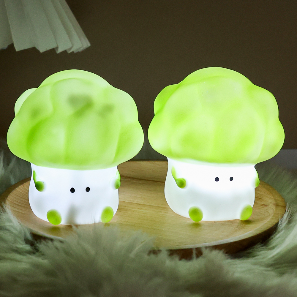 1/2PCS Creative Cute Cartoon Vegetable Light Mini Cabbage Night Light ...