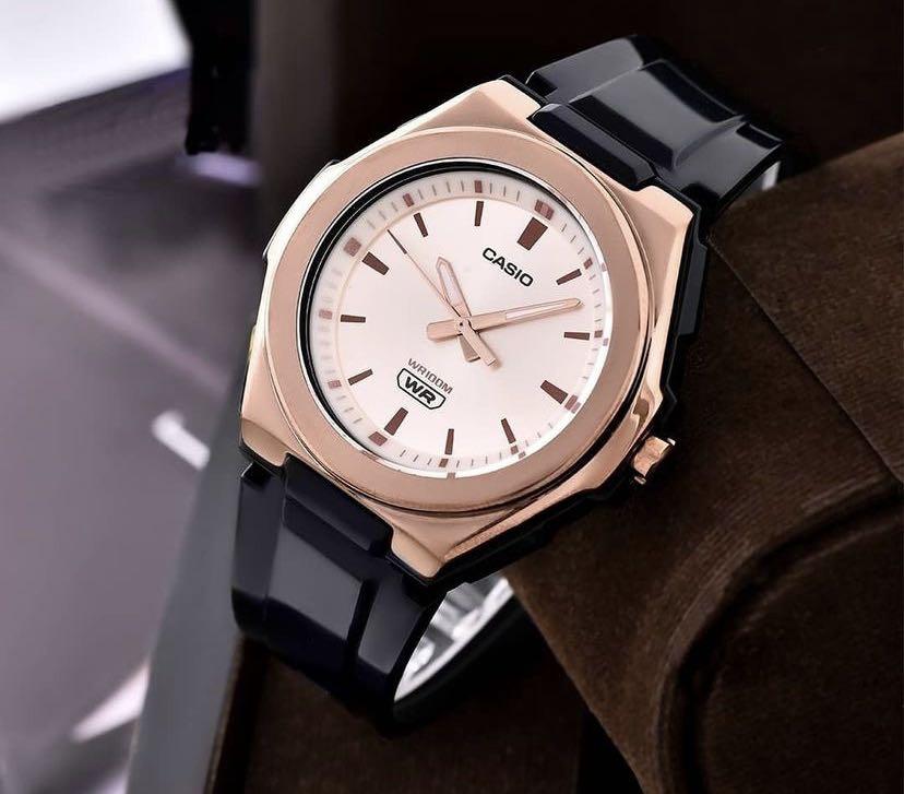 นาฬิกา Casio รุ่น LWA-300HRG-5E นาฬิกาผู้หญิงสายเรซิ่น กรอบตัวเรือนแสตน ...