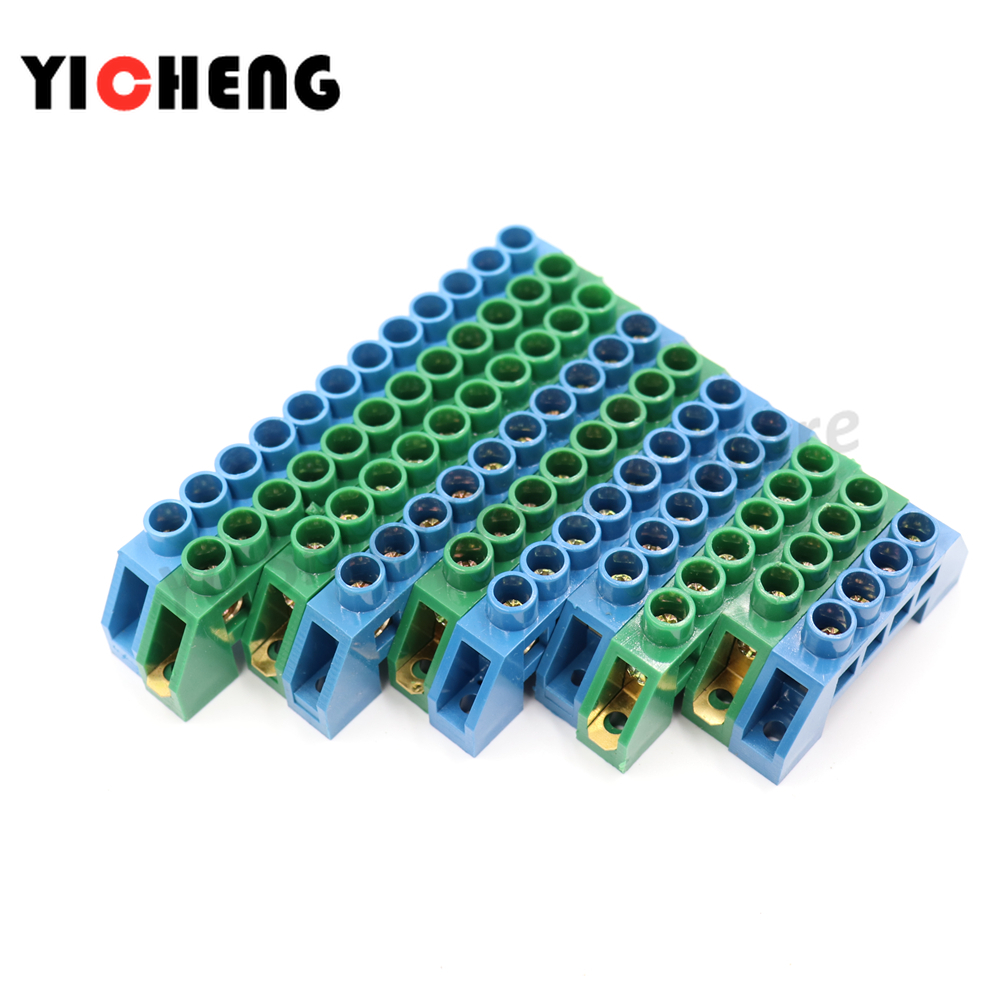 【OneWorldGoods】1Pcs Copper rail terminal block Neutral row terminal ...