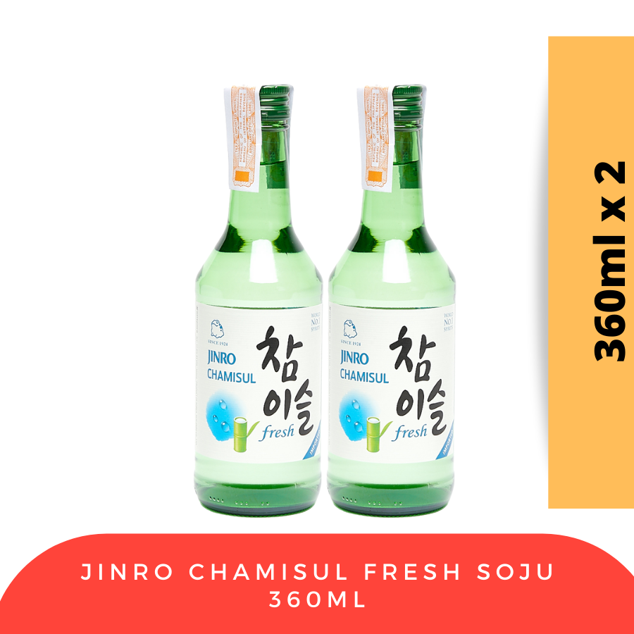 Jinro Chamisul Fresh Soju 360mL x 2 | Lazada PH