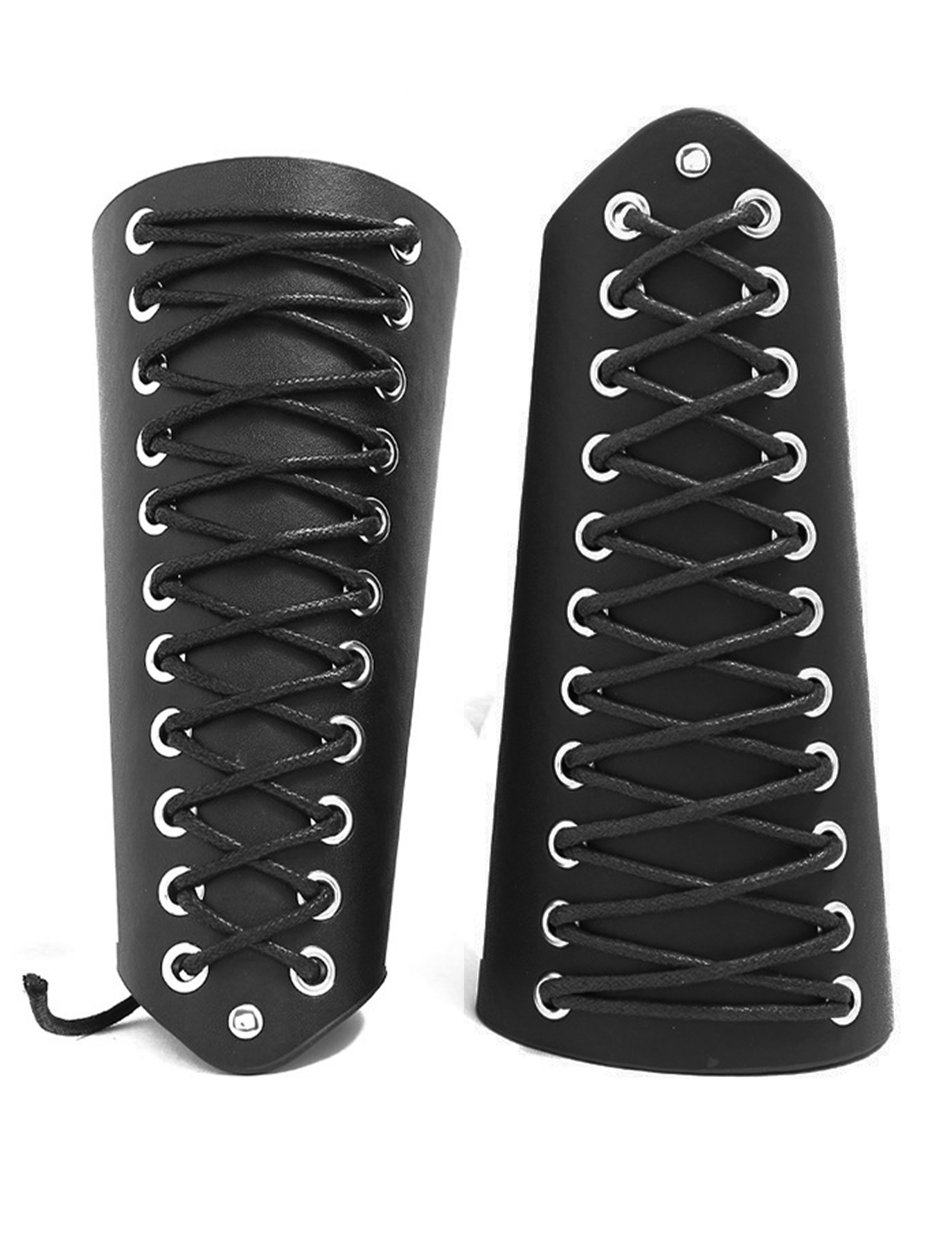 Medieval Viking Pirate Leather Bracers Knight Warrior Arm Cuff Armor ...