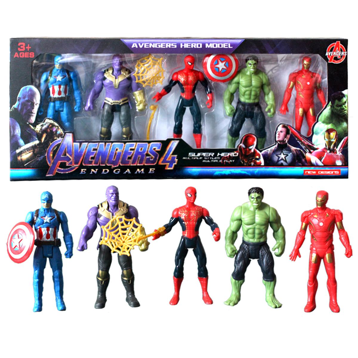 Superheroes Pack Of 5 Avengers Set Action Figure With Accessories ...