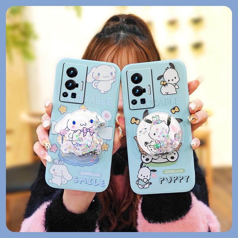 TPU Rotatable stand Phone Case For VIVO X70 Pro Cartoon protective ...