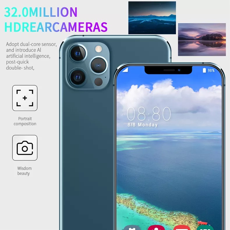 ราคาถูกสุด X30pro Smartphone โทรศัพท์ถูกๆ 6.7 Inch screen Android smart phone 2GB+16GB Wifi ...