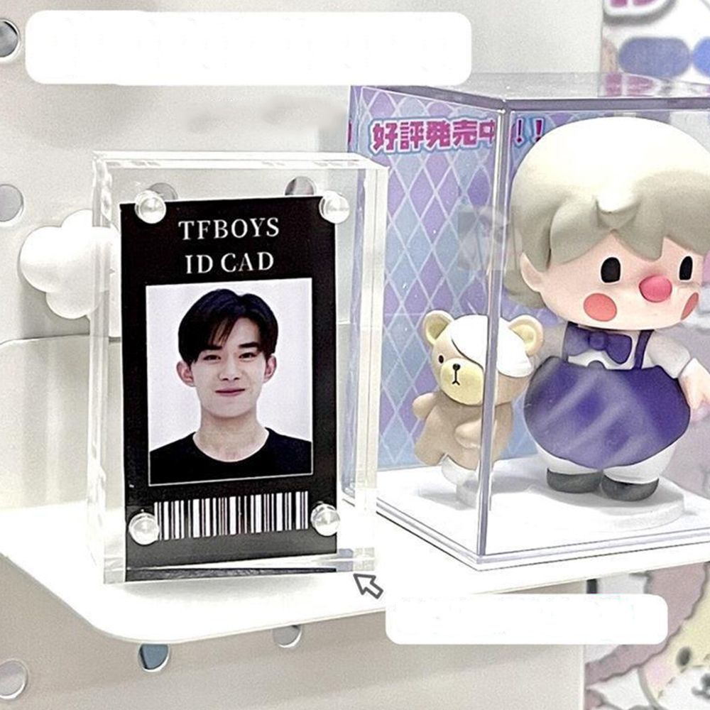 Creative Magnetic Acrylic Picture Frame Transparent Gift Kpop Idol Card ...