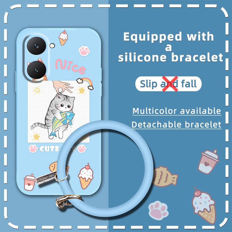 Skin-friendly feel Simplicity Phone Case For VIVO Y03 4G Liquid ...