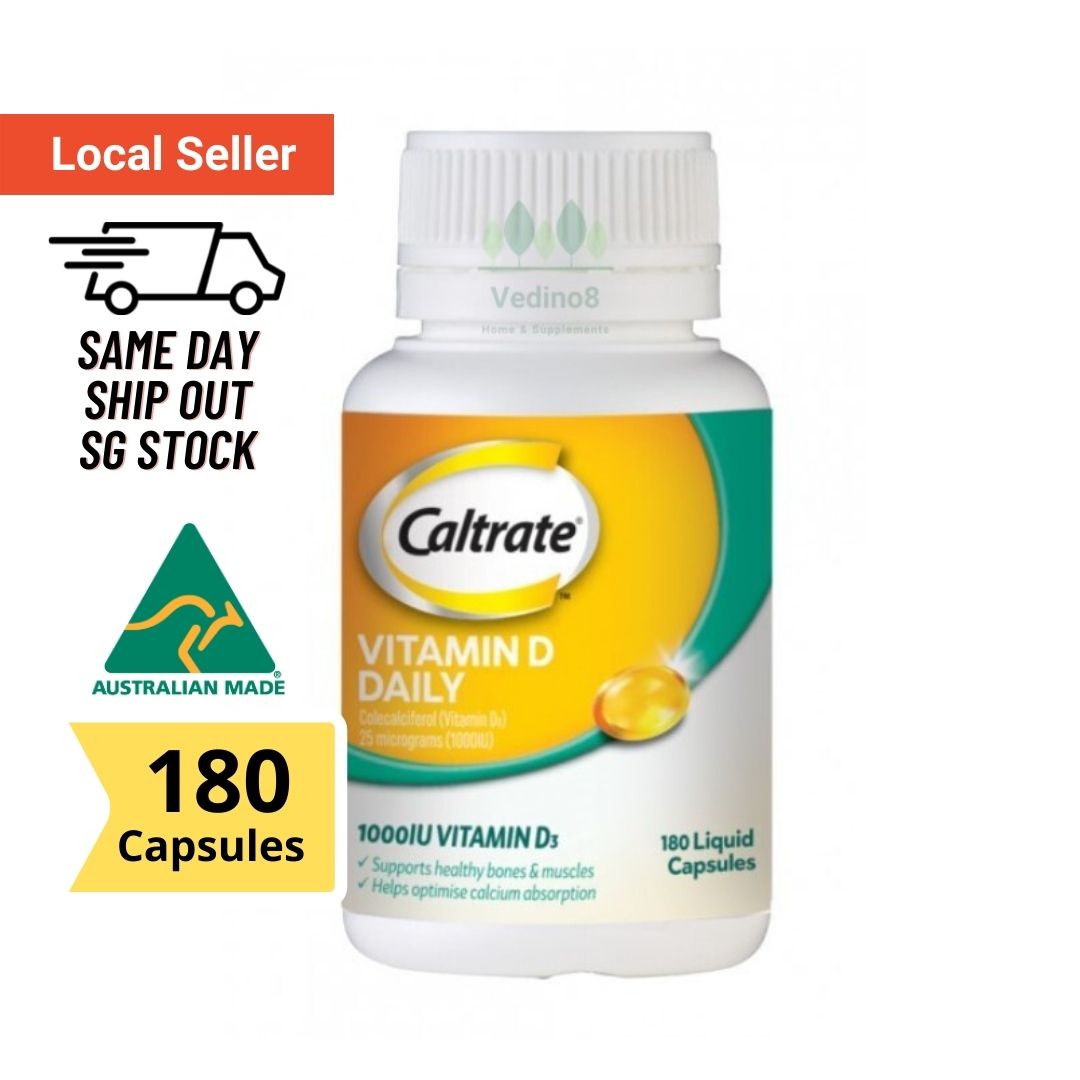Caltrate Vitamin D 1000IU 60 / 180 / 300 Capsules - Made in Australia ...
