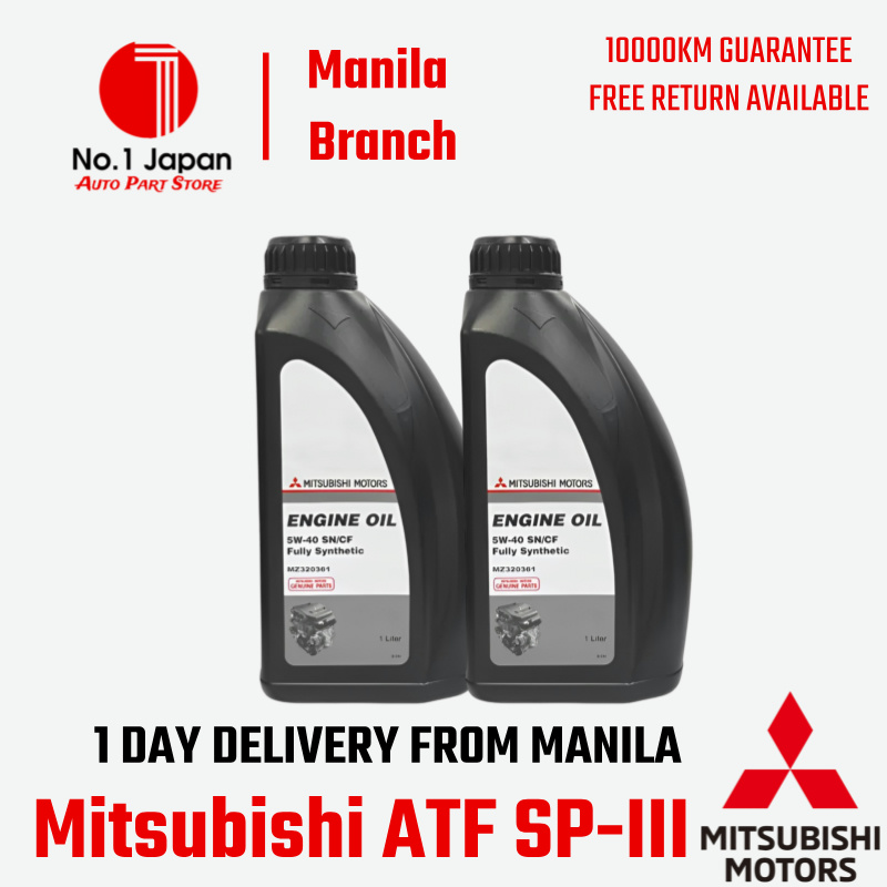 Mitsubishi Genuine Motor Oil Fully Synthetic 5W-40 SN/CF 1L ( 1 Liter ...