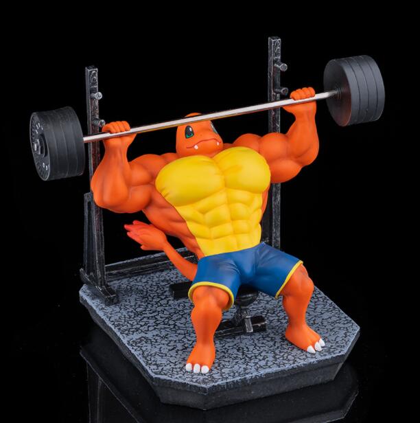 Fitness Muscles Pokemon Pikachu Bulbasaur Charmander Squirtle Figure ...
