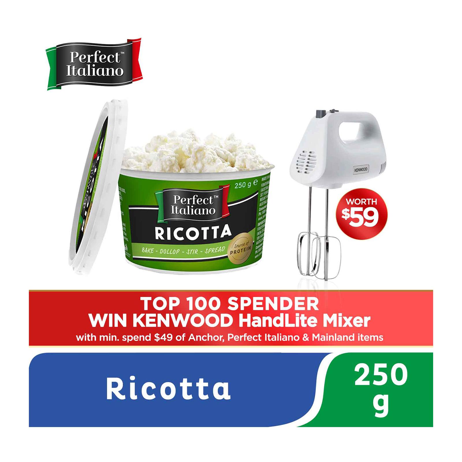 Perfect Italiano Smooth Ricotta Cheese 250G | Lazada Singapore