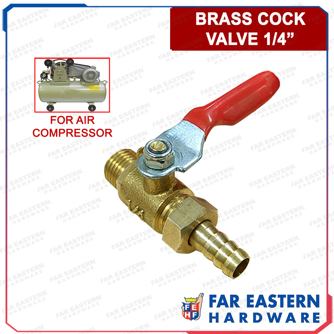 Brass Air Cock Drain Valve 1/4" For Air Compressor | Lazada PH