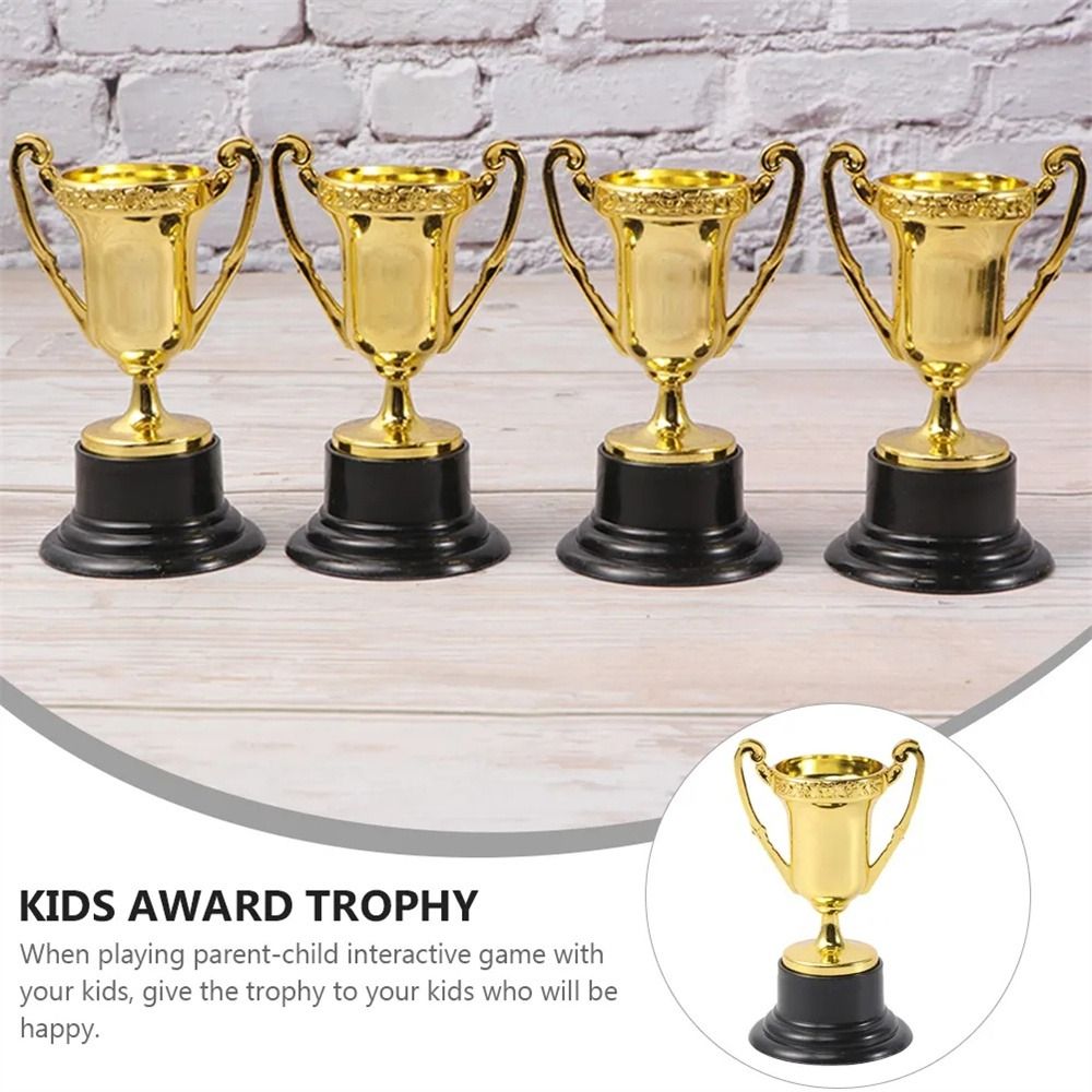 5Pcs Children Toys Sports Award Plastic Reward Trophy Mini Trophy Small ...