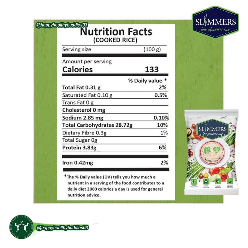 SLIMMERS RICE - Low Glycemic White Rice (1kg / Pack) | Lazada PH