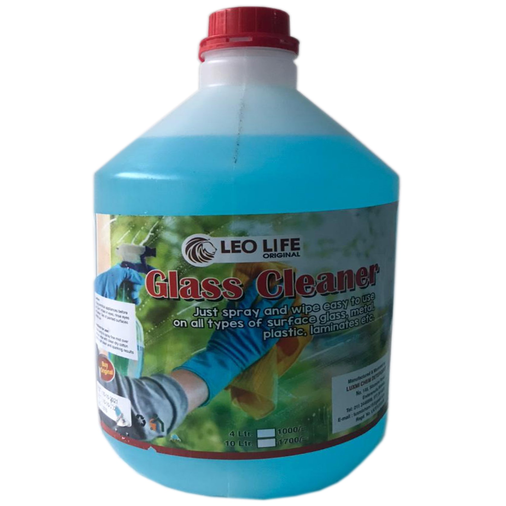 Rocket Speed LEO LIFE 4L Glass Cleaner Foam Spray Wipe Window Mirror ...