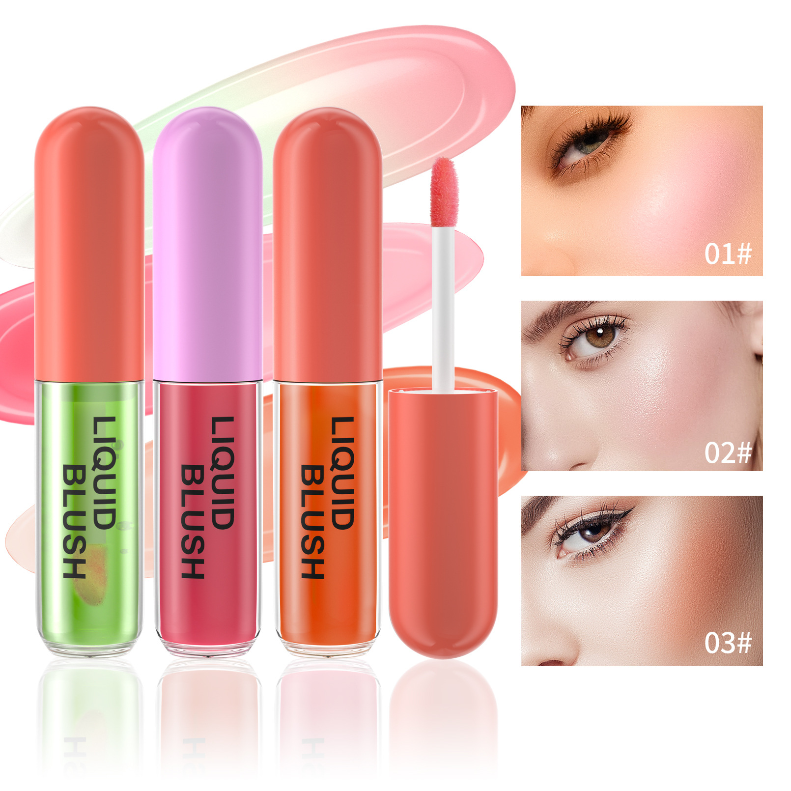 Aweisuan Hot Sale Liquid color changing powder blusher oil moisten ...