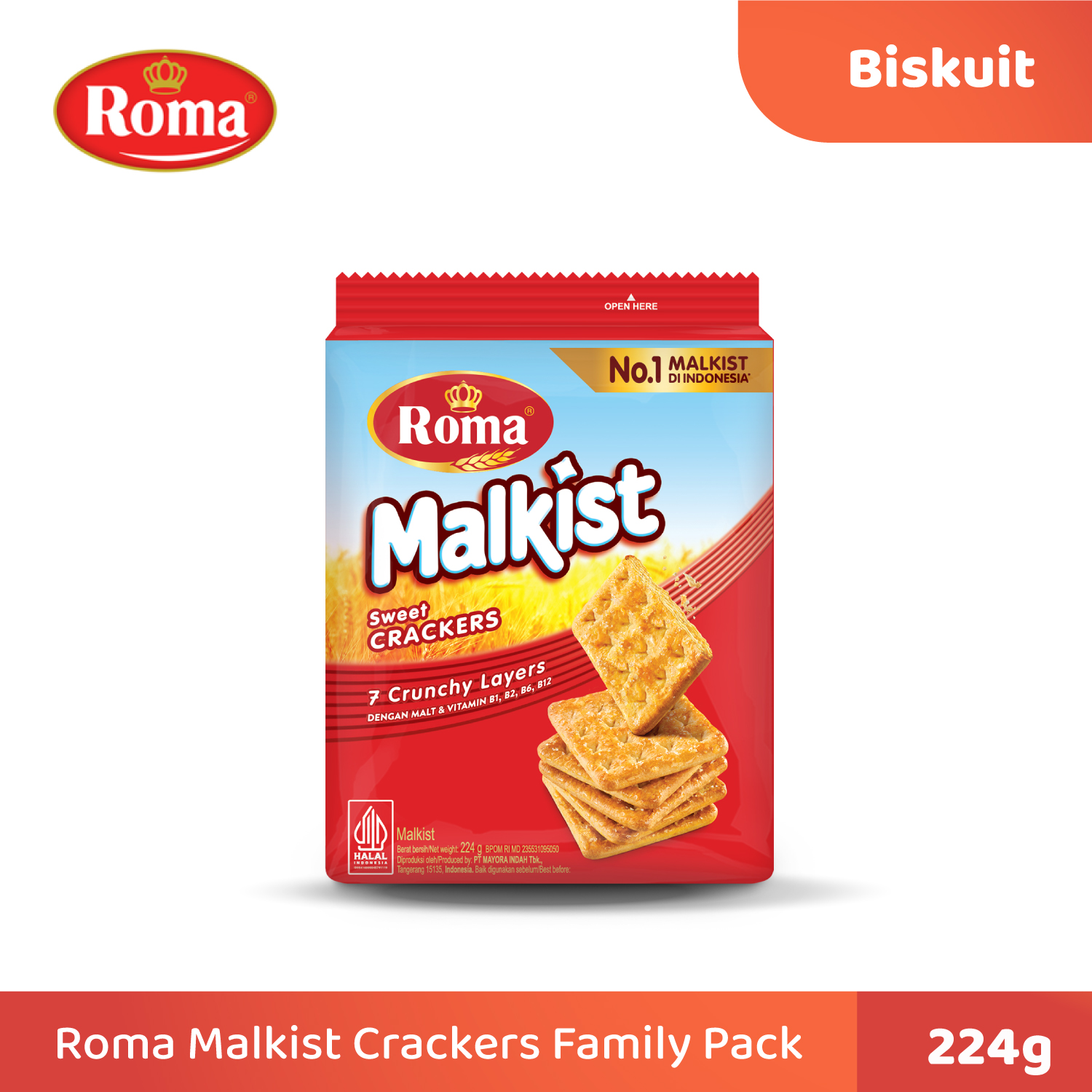 Roma Malkist Crackers Family Pack | Lazada Indonesia