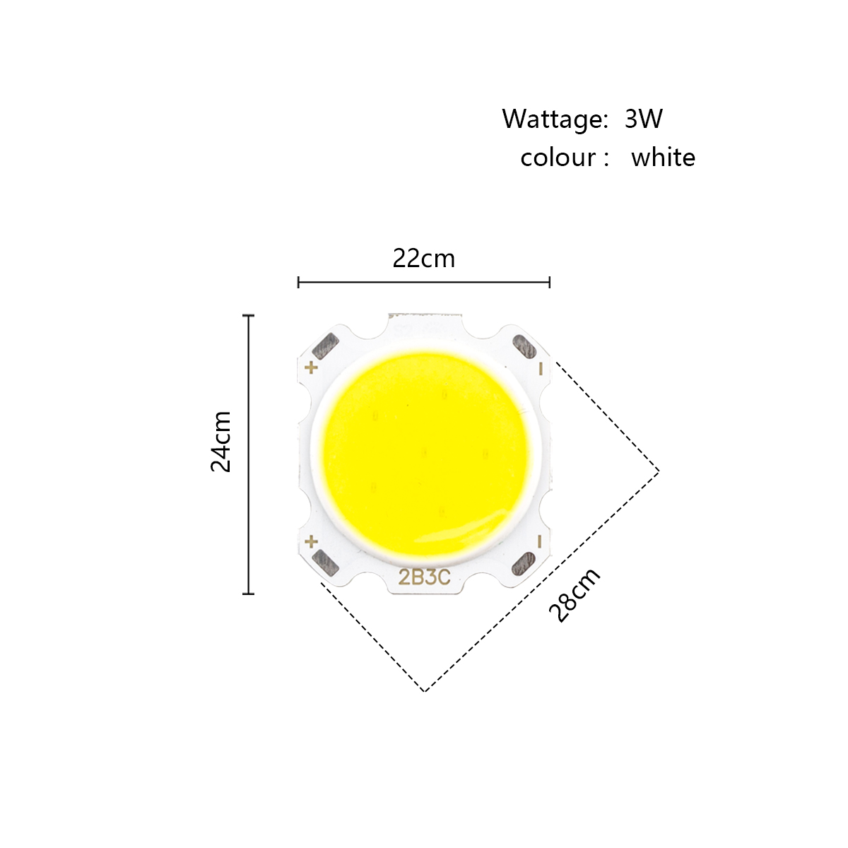 5pcs 3W 5W 7W For DIY Downlight LED COB Chip Spot Light Diode Lamp COB ...