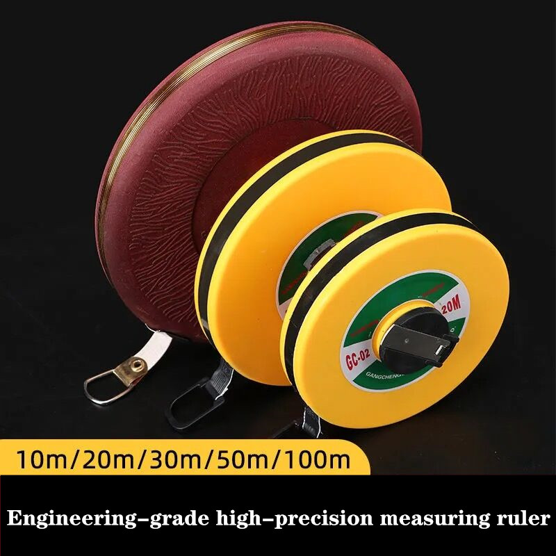 【ObsidianOutpost 】100M Linen Fiber Tape Measure Engineering Grade ...