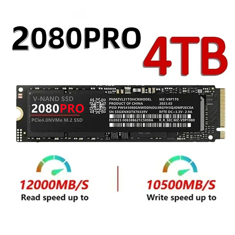 M.2 2080pro Hard Drive Ssd Solid State Nvme PCIE 4.0 Gaming Internal ...