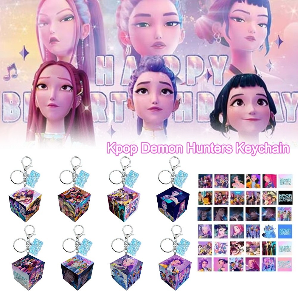 Fashion Huntrix Saja Boys Kpop Demon Hunters Keychain Anime Mo Dao Zu ...