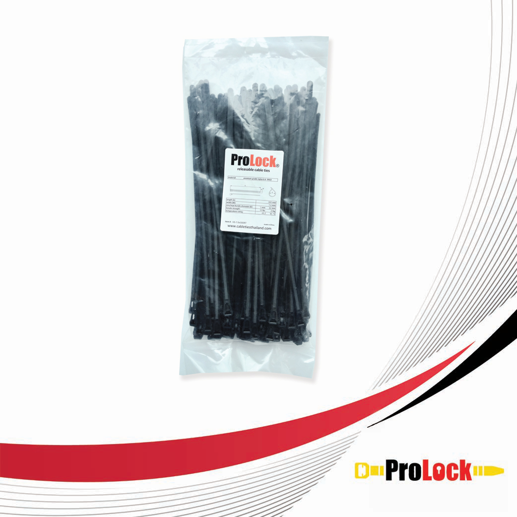 ProLock เคเบิ้ลไทร์ปลดล็อคได้ 12 นิ้ว (สีดำ/สีขาว/สีฟ้า) | Lazada.co.th