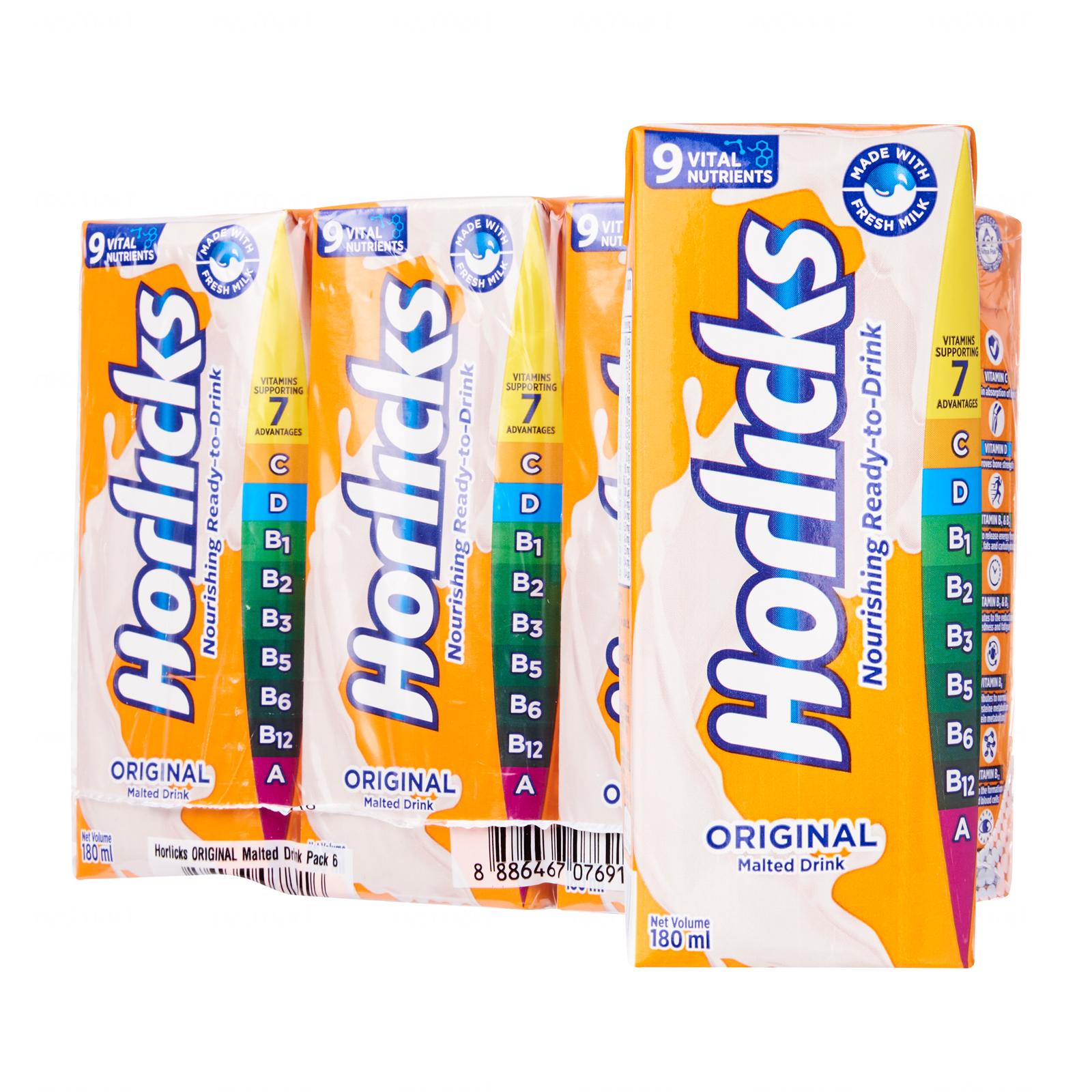 Horlicks Ready-To-Drink MALT 6x180ML (Laz Mama Shop) | Lazada Singapore