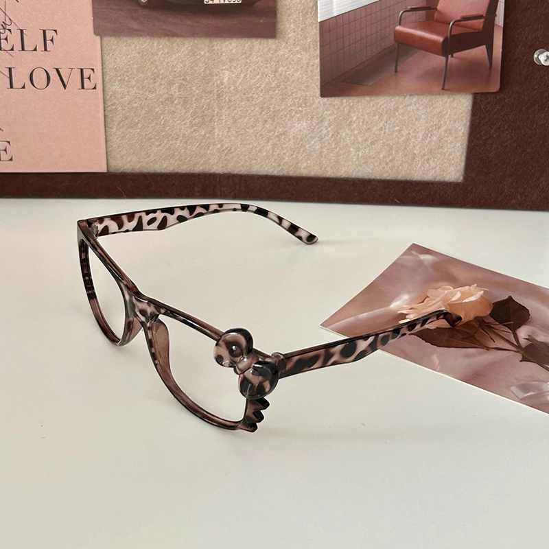 【Eco-friendly】 Y2K Hello Kitty Eyeglass Frame Kawaii Retro Leopard ...