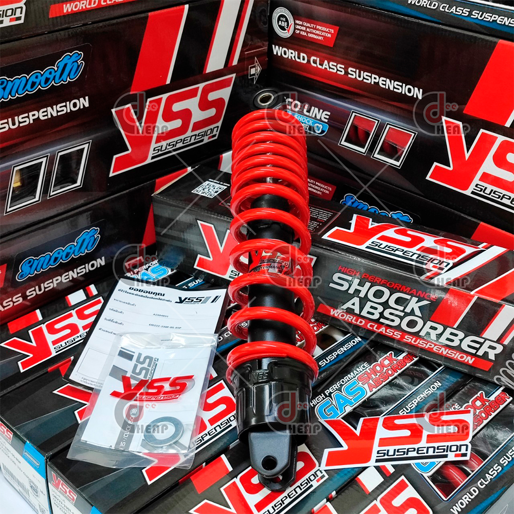 โช๊ค YSS PRO Plus ของแท้ สปริงแดง แกนดำ รุ่น Click 125i 2012 2013 2014 2015 2016 2017 2018 2019 ...