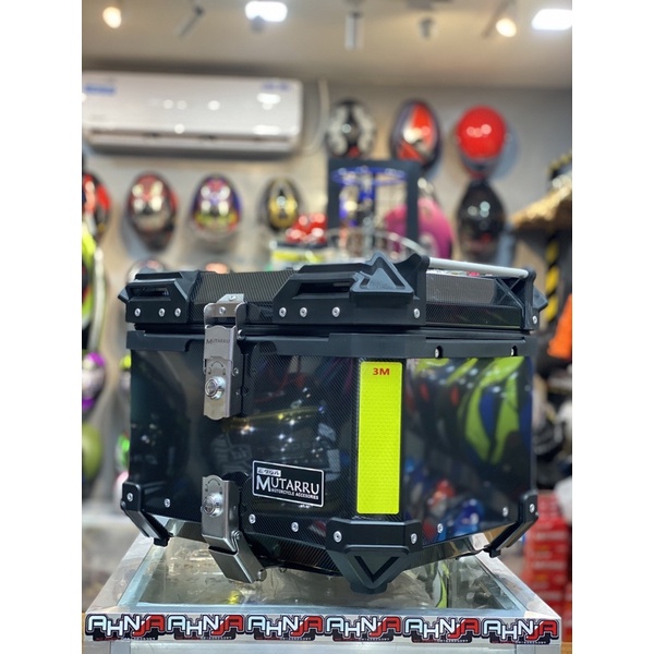 MUTARRU 45 / 55 LITERS ALLOY TOP BOX WITH BACKREST BLACK COLOR. 45L AND ...