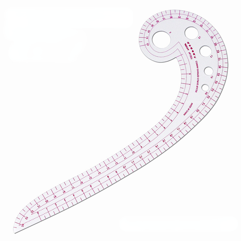 【EliteEssence123】1 Pc Long Comma Shaped Transparent French Curve Ruler ...