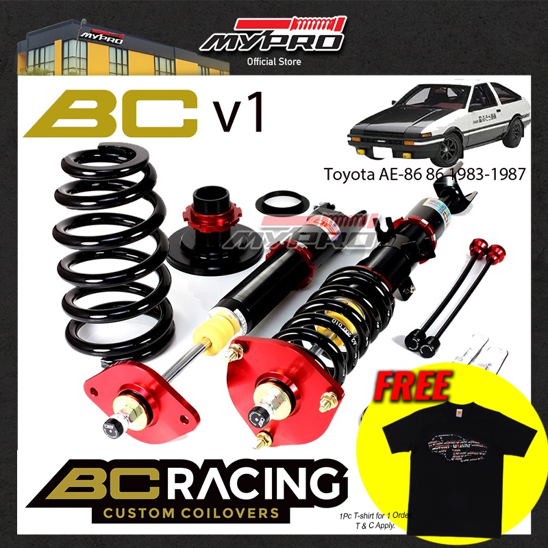Adjustable🔥Toyota AE86 (With Spindle) 1983-1987 BC Racing V1 Series Hi ...