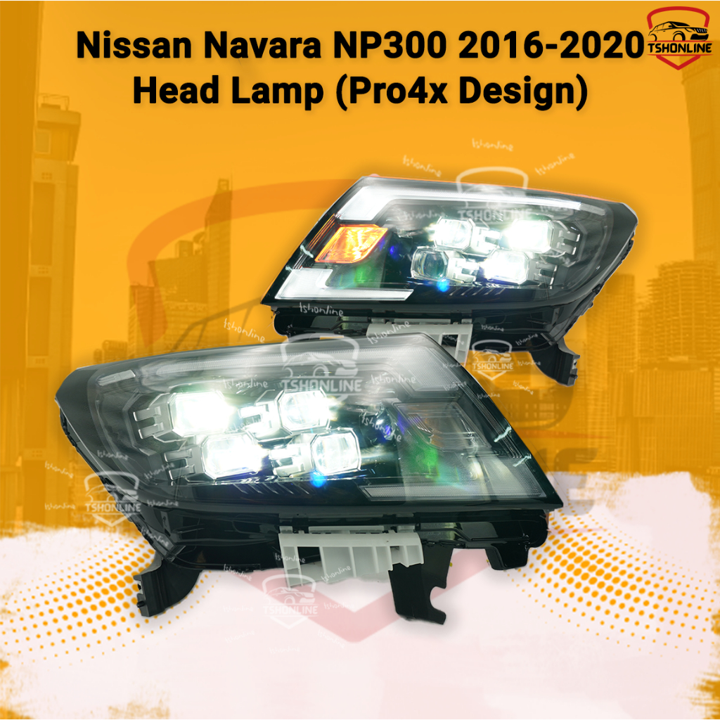Nissan Navara NP300 Head Lamp 2016-2020 (Pro4x design) High Spec Low ...