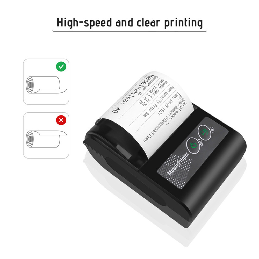 【Too much love!】58mm mini bluetooth ticket wireless thermal printer ...