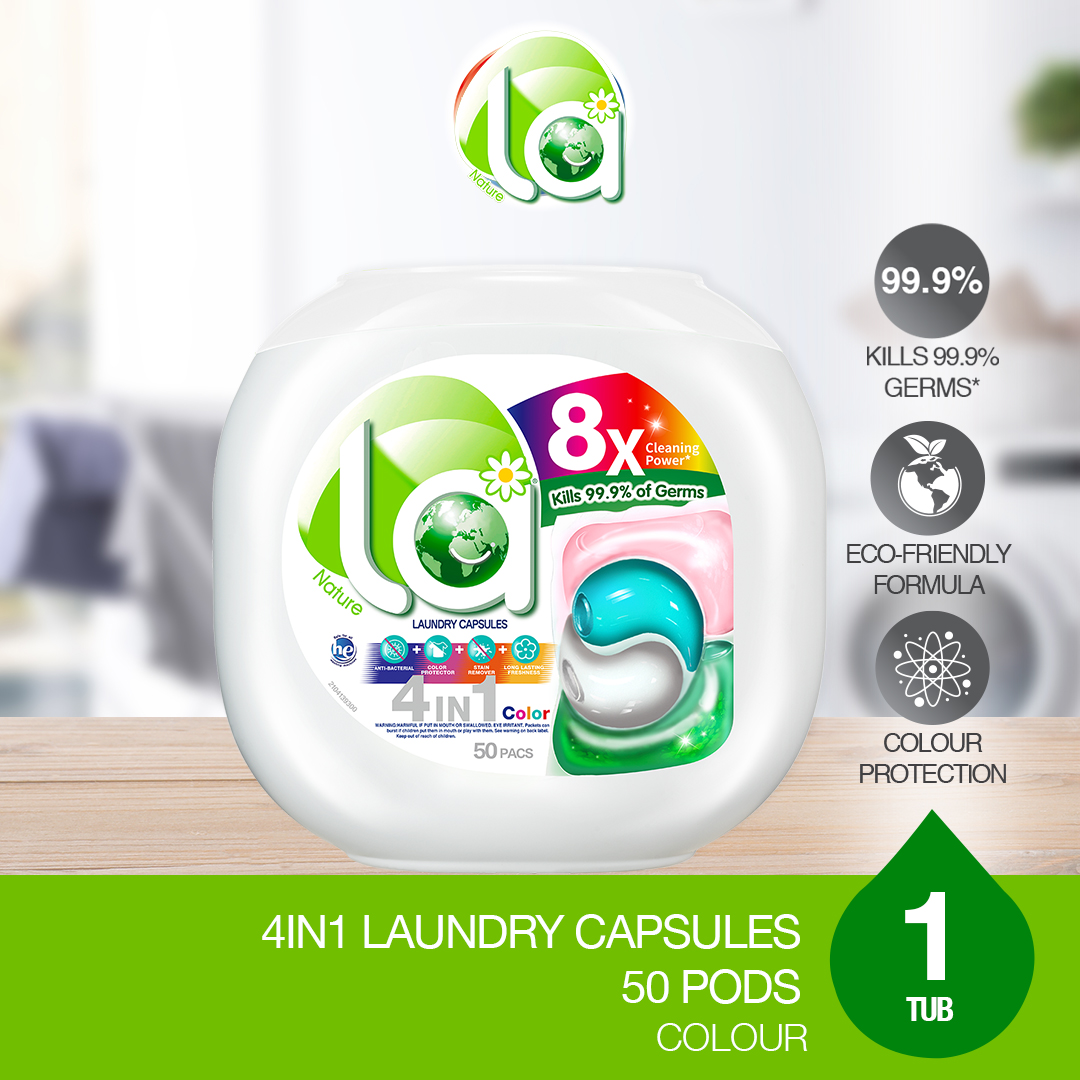 La Nature 4-in-1 Laundry Capsules 50 Pods | Lazada Singapore