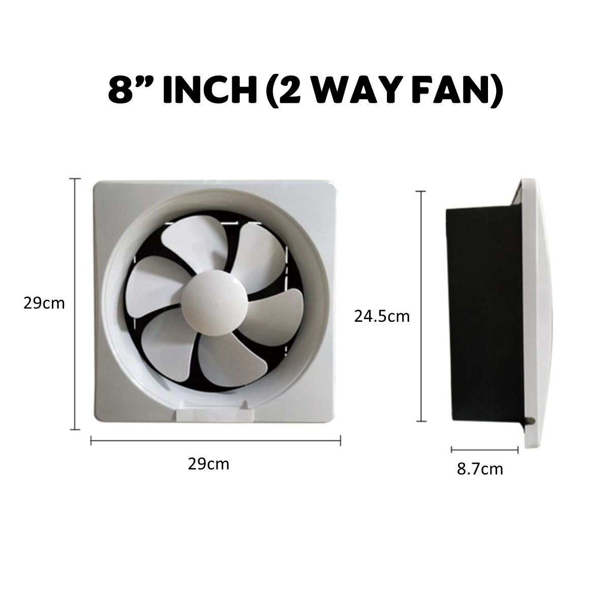 Wall Mounted One Way Ventilation Exhaust Fan | Lazada Singapore