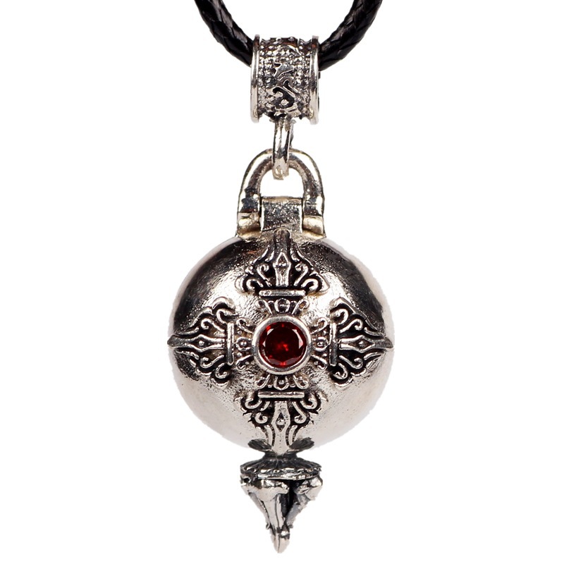 【Essential Good Item】Nepali Gawu Box Openable Necklace Hollow Pendant ...