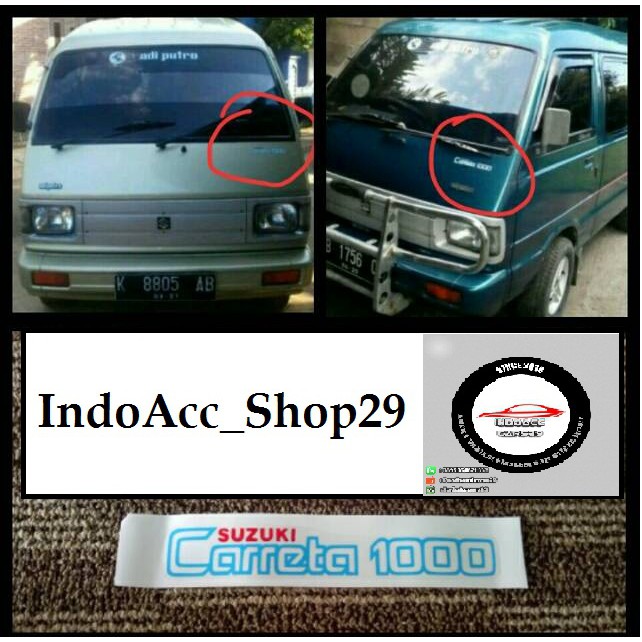 Sticker Stiker Striping List Tulisan CARRY Caretta 1000 1.0 Extra Super ...