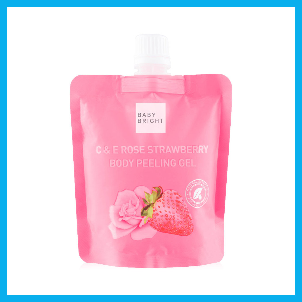 Baby Bright C E Rose Strawberry Body Peeling Gel 200ml เบบี้ ไบร์ท ซี ...