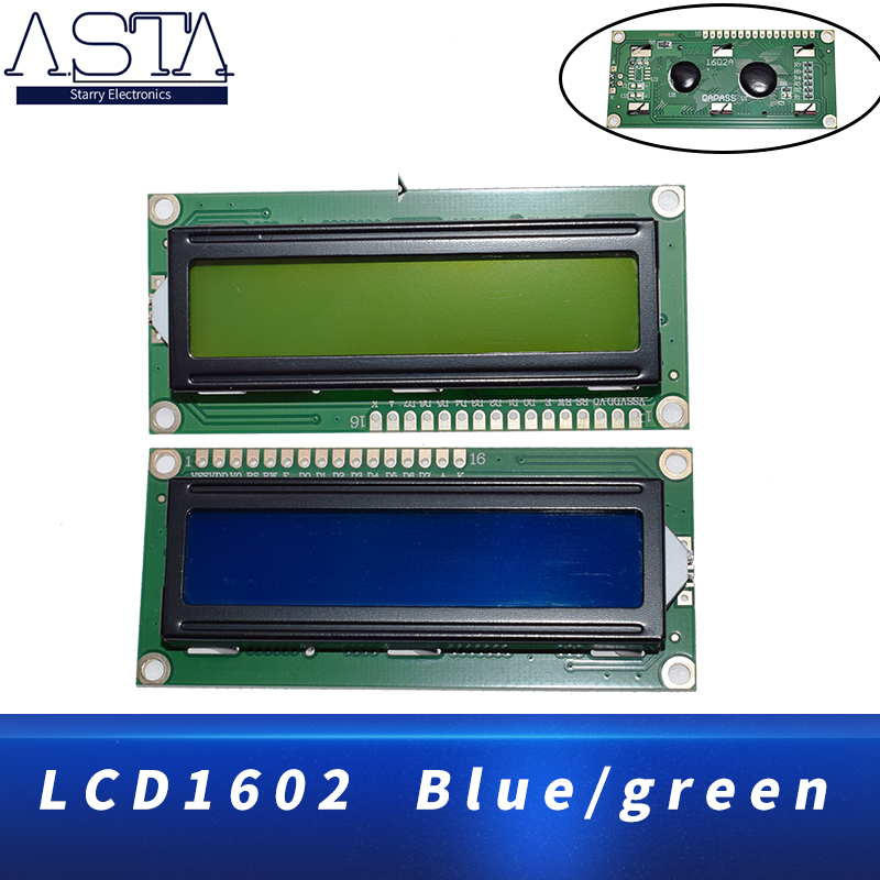 【GlobalTrendz】1pcs/lot 1602 16x2 Character LCD Display Module HD44780 ...