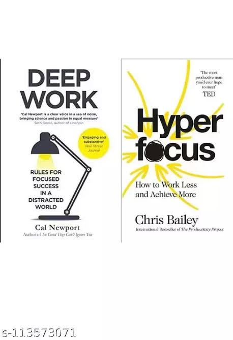 DEEP WORK & THE HYPERFOCUS SET OF 2 BOOKS | Daraz.pk