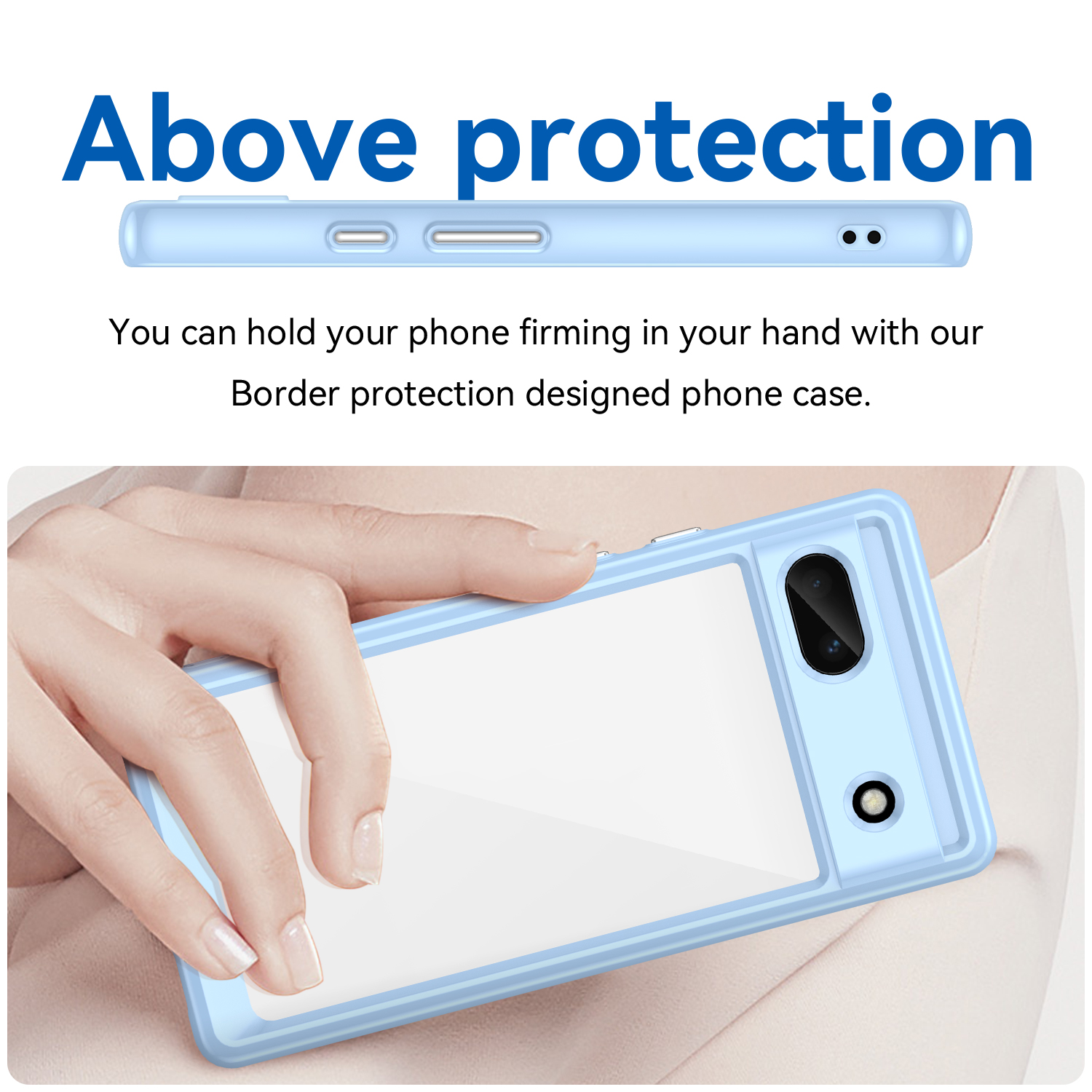 Google Pixel 7A Case, Clear Designed Shockproof Phone Case, Bumper ...