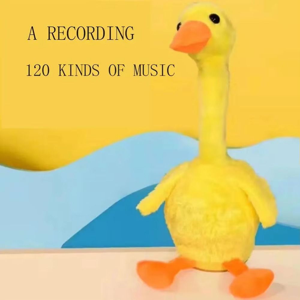 Mimicking Cactus Toys Dancing Duck Electric Duck Plush Toy Singing ...